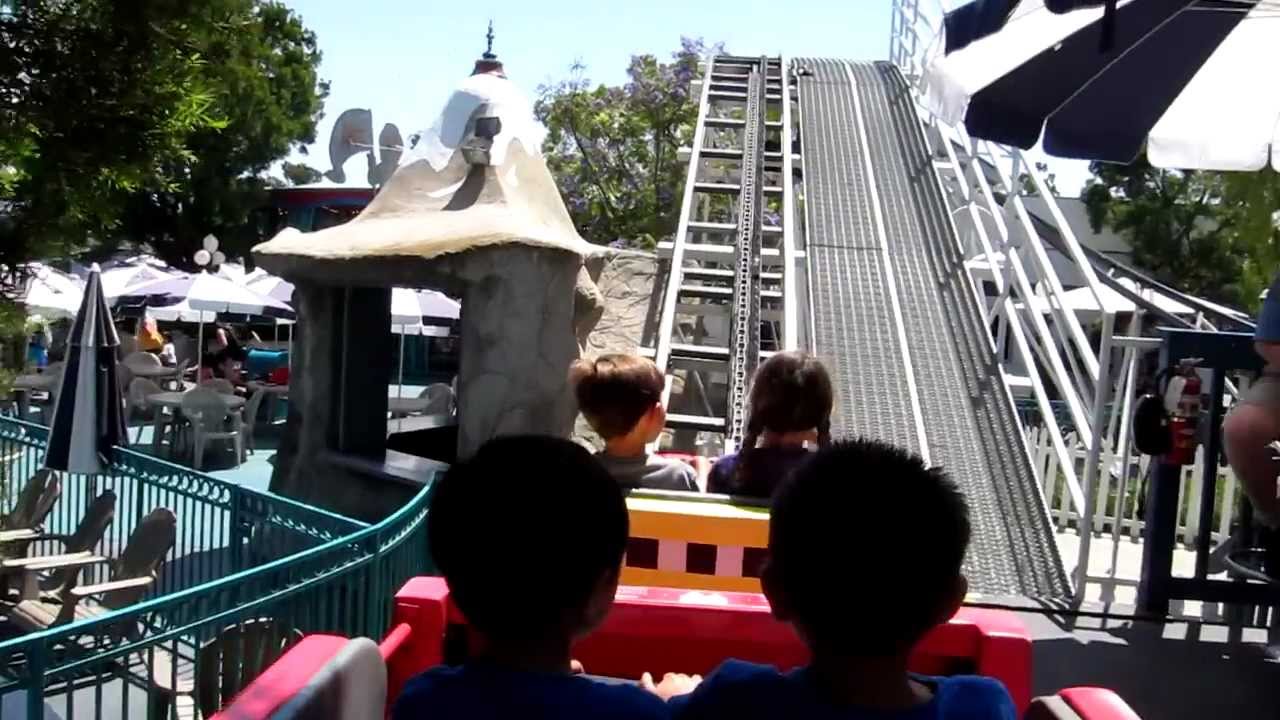 Adventure City Roller Coaster Ride POV Fun - YouTube