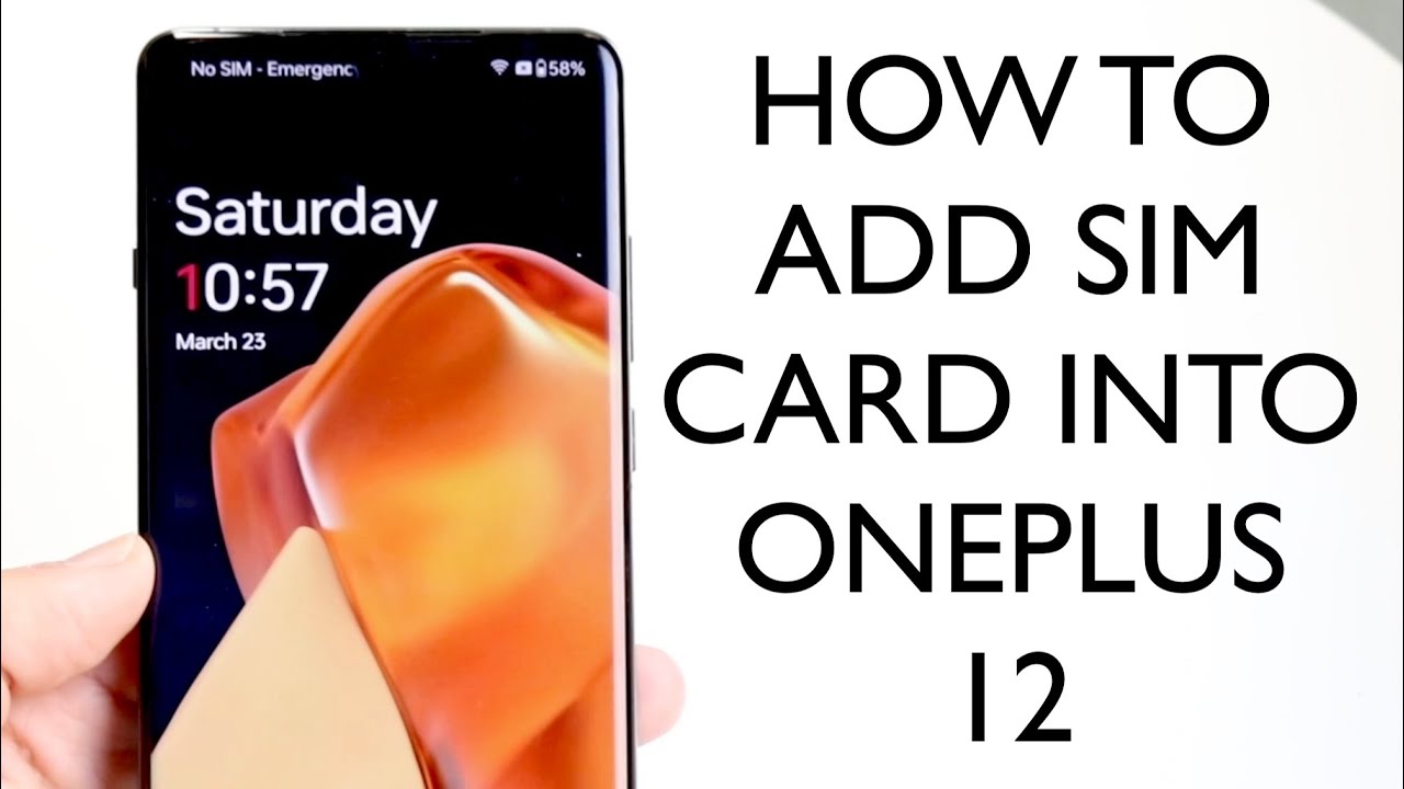 How To Insert/Remove Sim Card On OnePlus 12! - YouTube