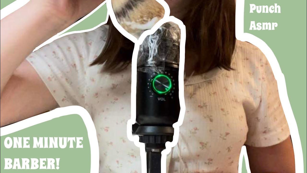 ASMR YOUR ONE MINUTE VISIT IN THE BARBER *FAST AND AGGRESSIVE* - YouTube