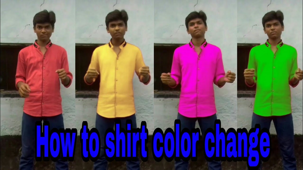How to shirt color change with kinemaster - YouTube