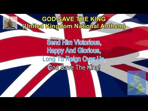 GOD SAVE THE KING - UK National Anthem (LYRICS) (Karoake Sing-A-Long) # ...
