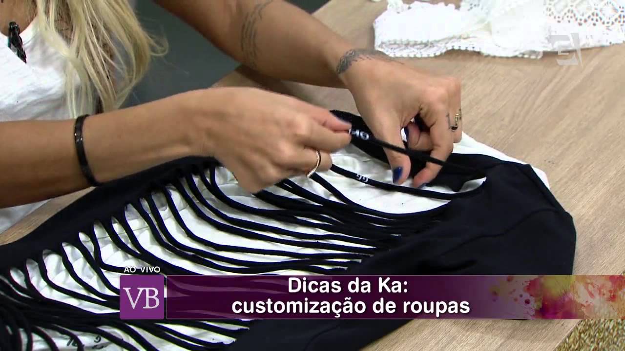 Manual da Beleza: Customização de roupas (04/08/15) - Você Bonita - YouTube