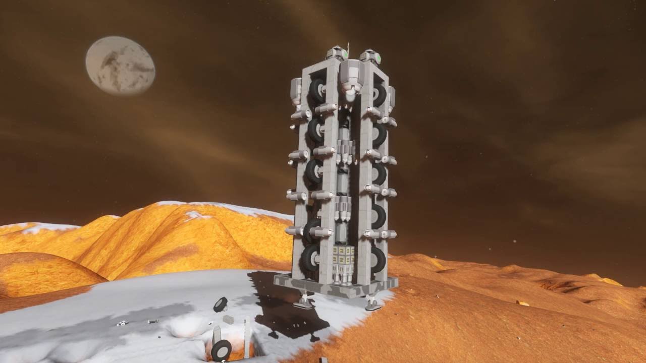 Planetary Drill Tower 1.0 - Space Engineers [German] - YouTube