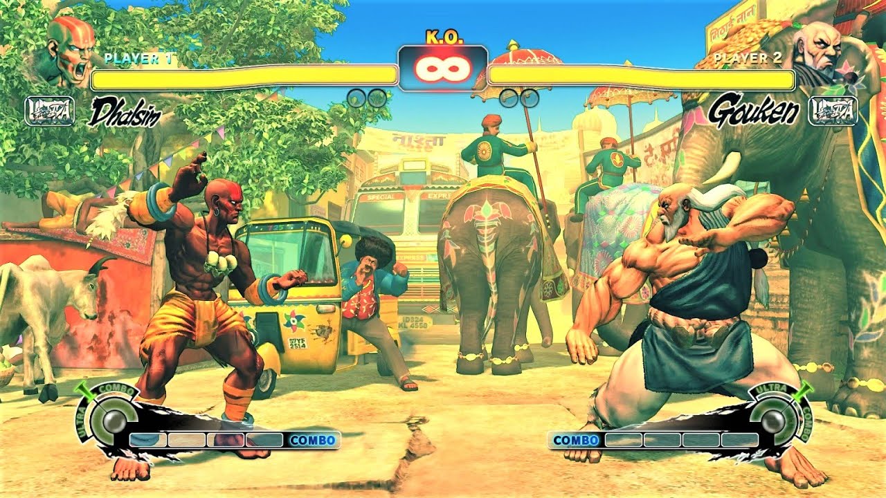 Dhalsim Vs Gouken Hardest Ai Ultra Street Fighter Iv Youtube