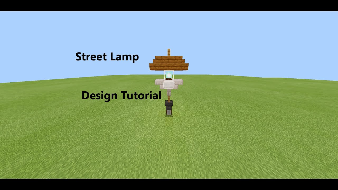 How To Make Beautiful Street Lamp In Minecraft - YouTube