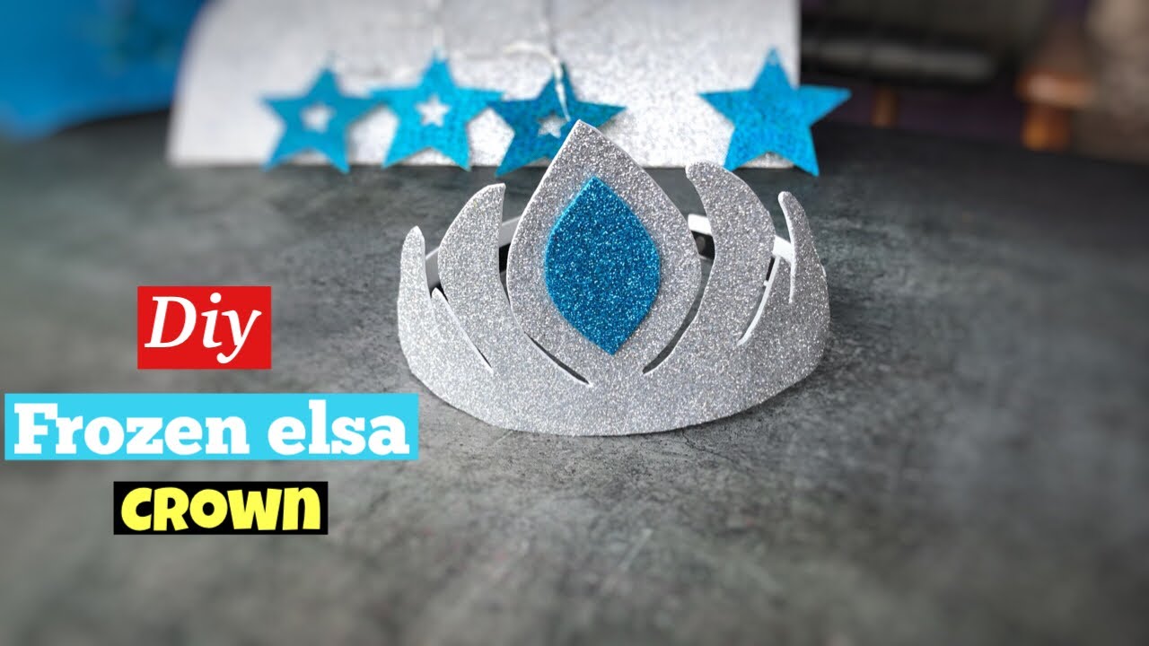 Diy frozen elsa crown | diy princess crown | diy birthday crown ...