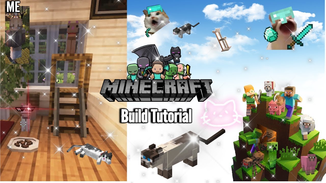 Minecraft cat tower build tutorial - YouTube