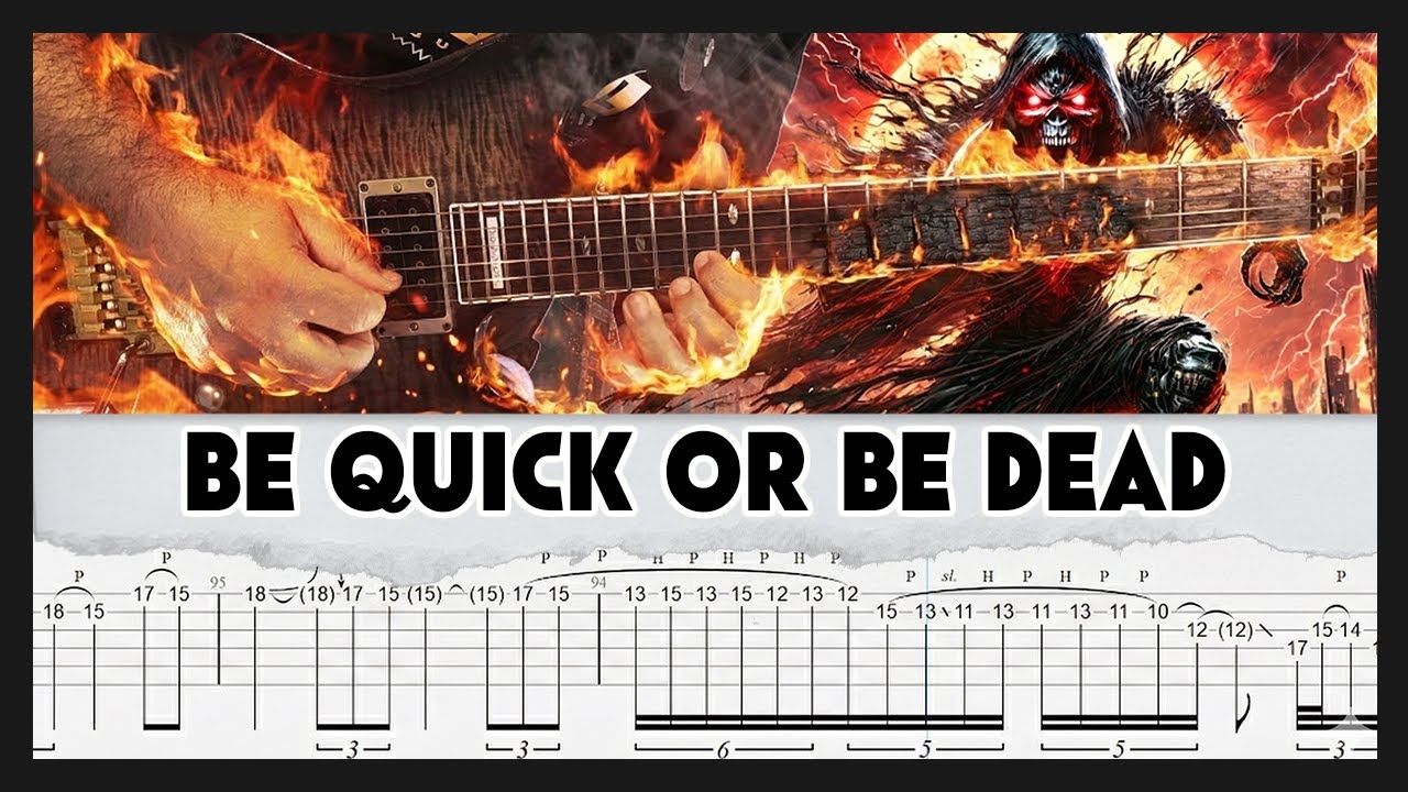 Iron Maiden | Be Quick Or Be Dead | TAB | Guitar Cover | Lesson - YouTube