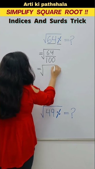 🧐Simplify Square Root/ Indices And Surds Tricks😎 #indices # ...