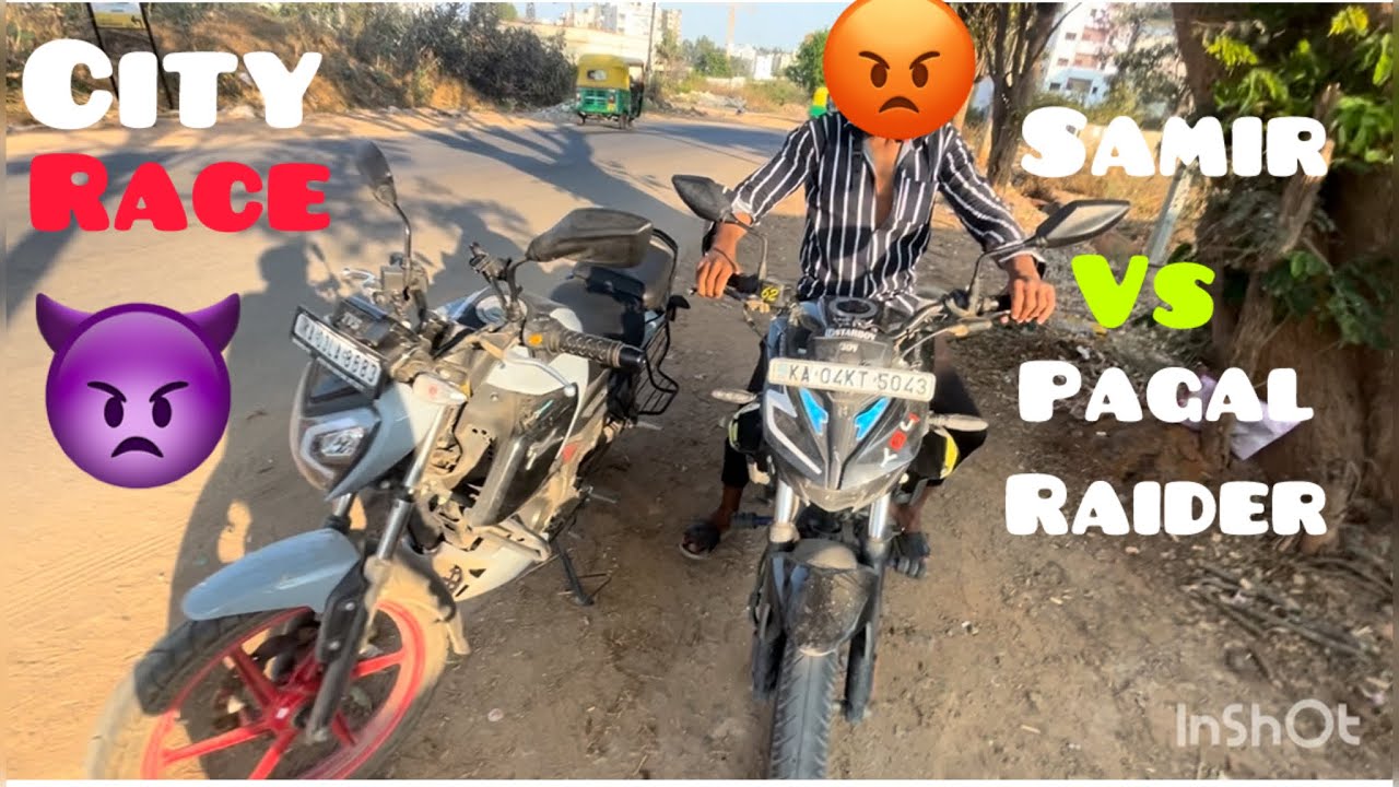 Raider Samir vs pagal Raider 🥵😡 | City Race | TVS Raider & Xtreme 125R ...