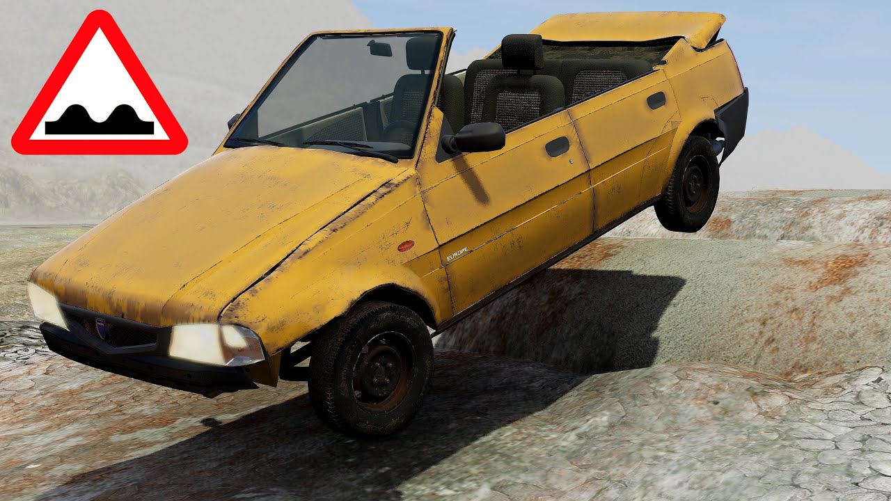 BeamNG Drive - Suspension & Stress Testing The 1998 Miovi Stella - YouTube