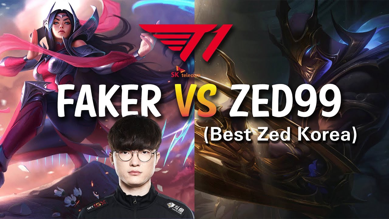 T1 Faker vs Zed99 (Best Zed Korea) Mid - IRELIA vs ZED - KR LOL ...