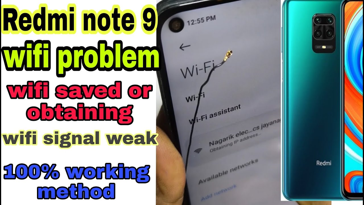 redmi note 9 wifi problem || all redmi wifi signal weak or wifi not ...