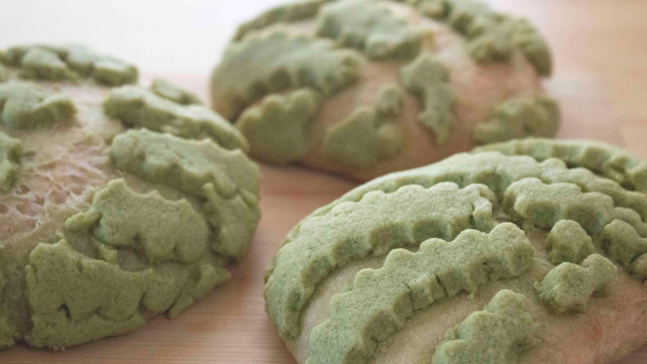 Matcha (Green Tea) Conchas (Pan Dulce) - YouTube