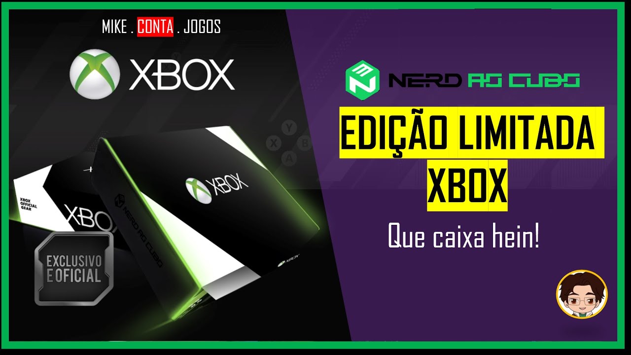 UNBOXING NERD AO CUBO EDIÇÃO LIMITADA XBOX 2020 - YouTube