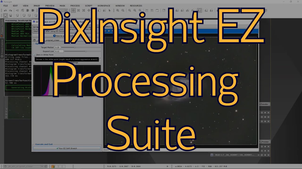 RAC Imaging Workshop — PixInsight EZ Processing Suite - YouTube