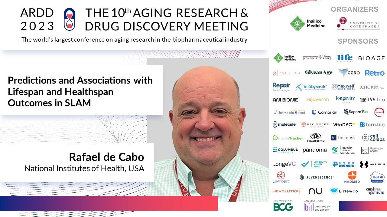 Rafael de Cabo at ARDD2023: Predictions and Associations with Lifespan ...
