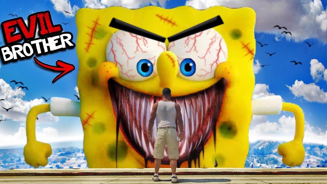SPONGEBOB Has An EVIL BROTHER In GTA 5 (Scary) - YouTube