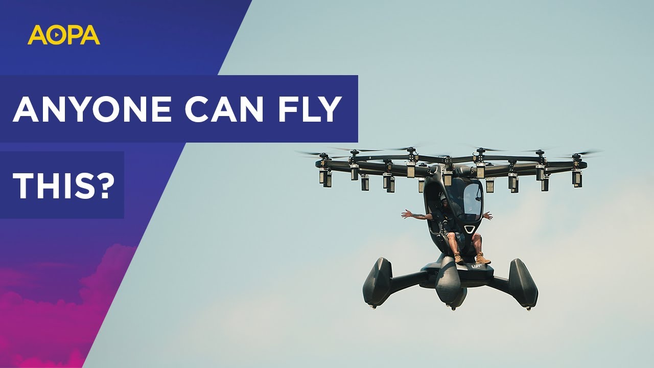 Lift Aircraft's innovative manned drone EVTOL - YouTube