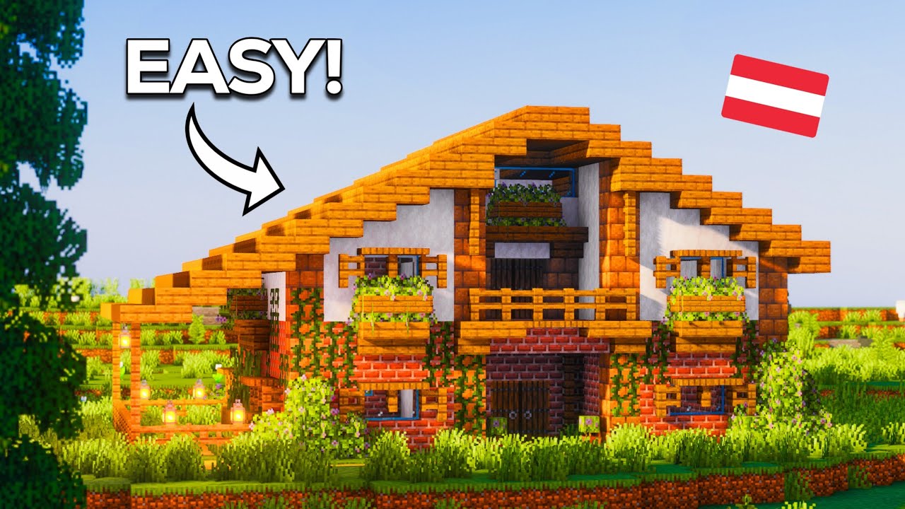 How to Make an Austrian Style Starter House in Minecraft Survival ...