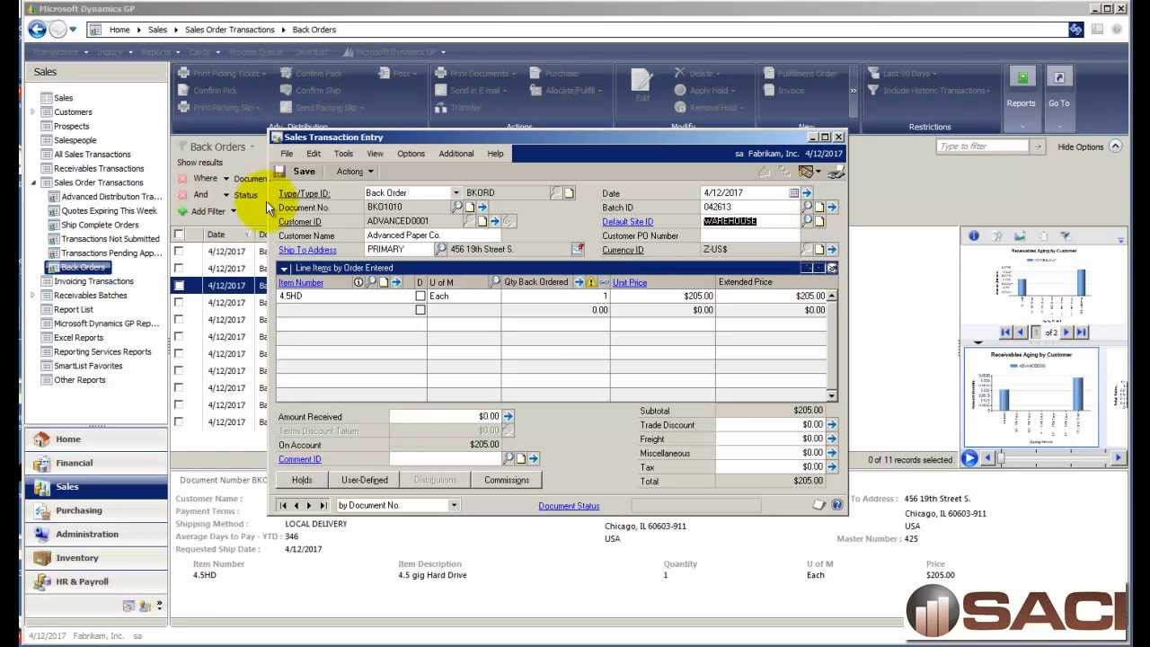 Microsoft Dynamics GP - SOP work by Document or Batch? - YouTube