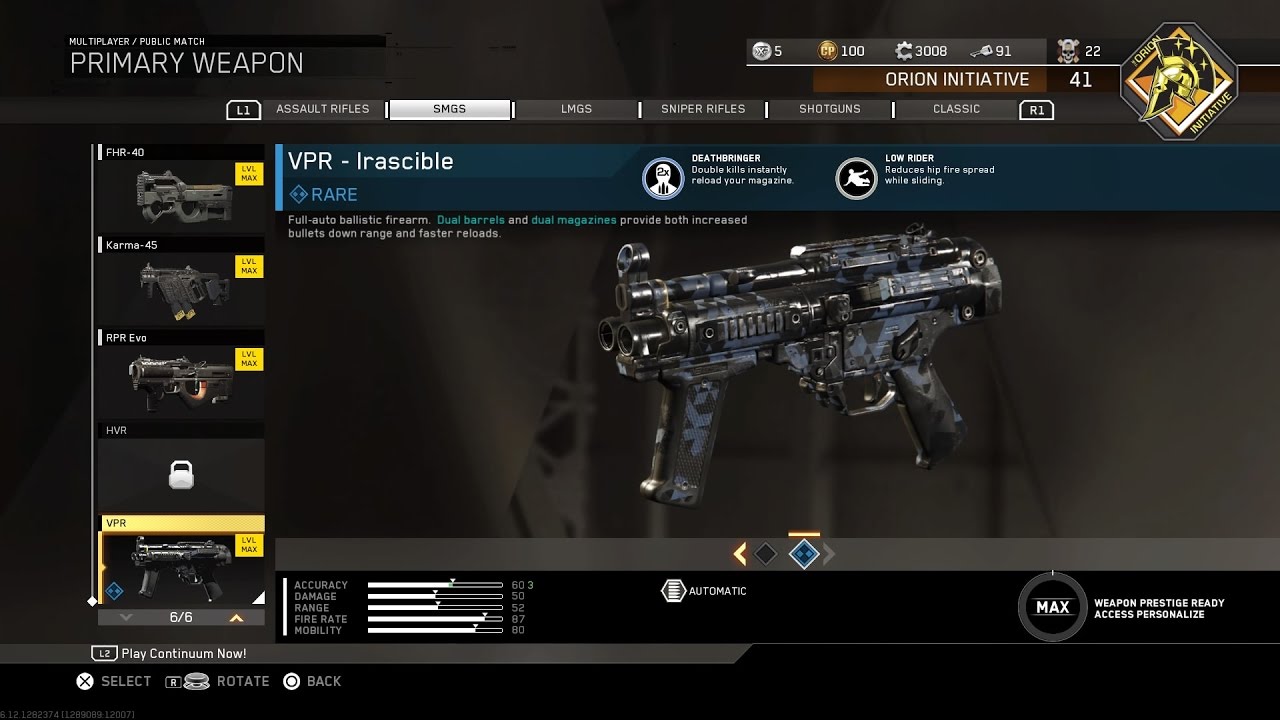 VPR Irascible Variant Review! - (Call of Duty Infinite Warfare) - YouTube
