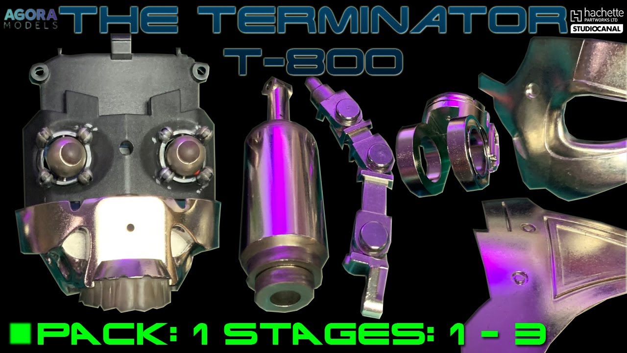 Stavba Terminator T-800 Agora Models - Pack: 1, Stages: 1-3, Jak ...