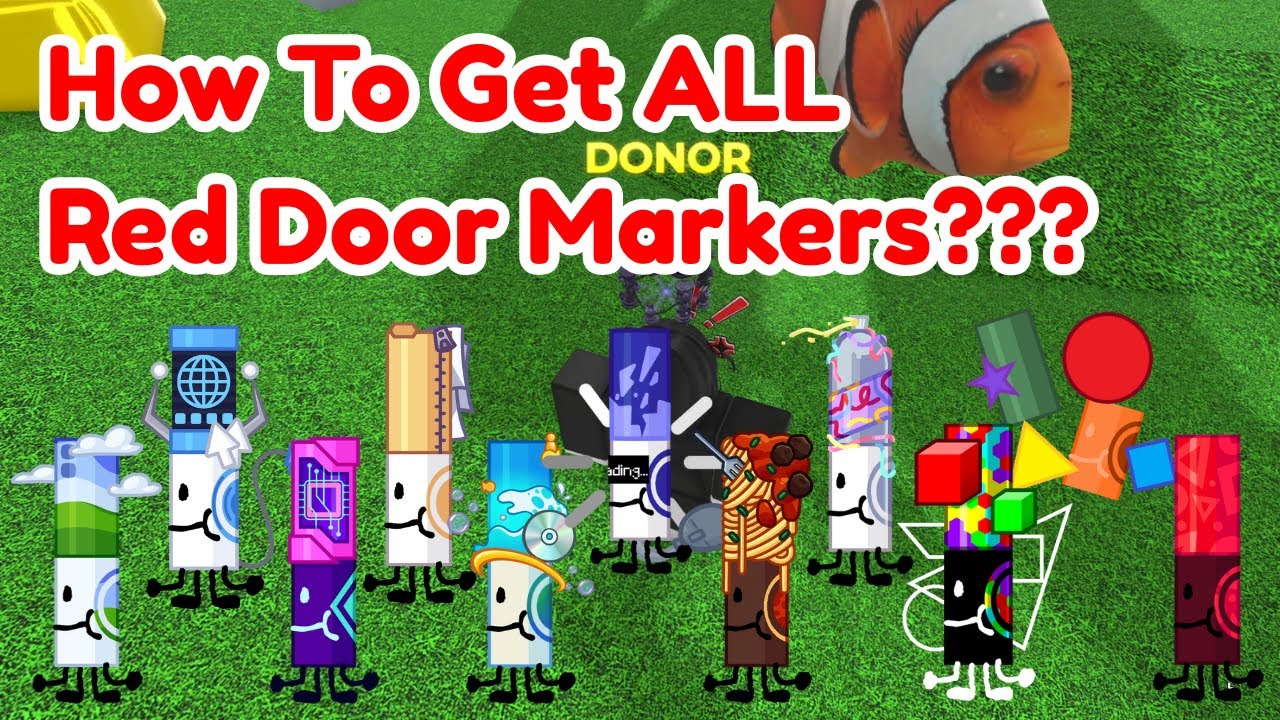 How To Get ALL 11 NEW RED DOOR MARKERS In Find The Markers Roblox 2025 ...