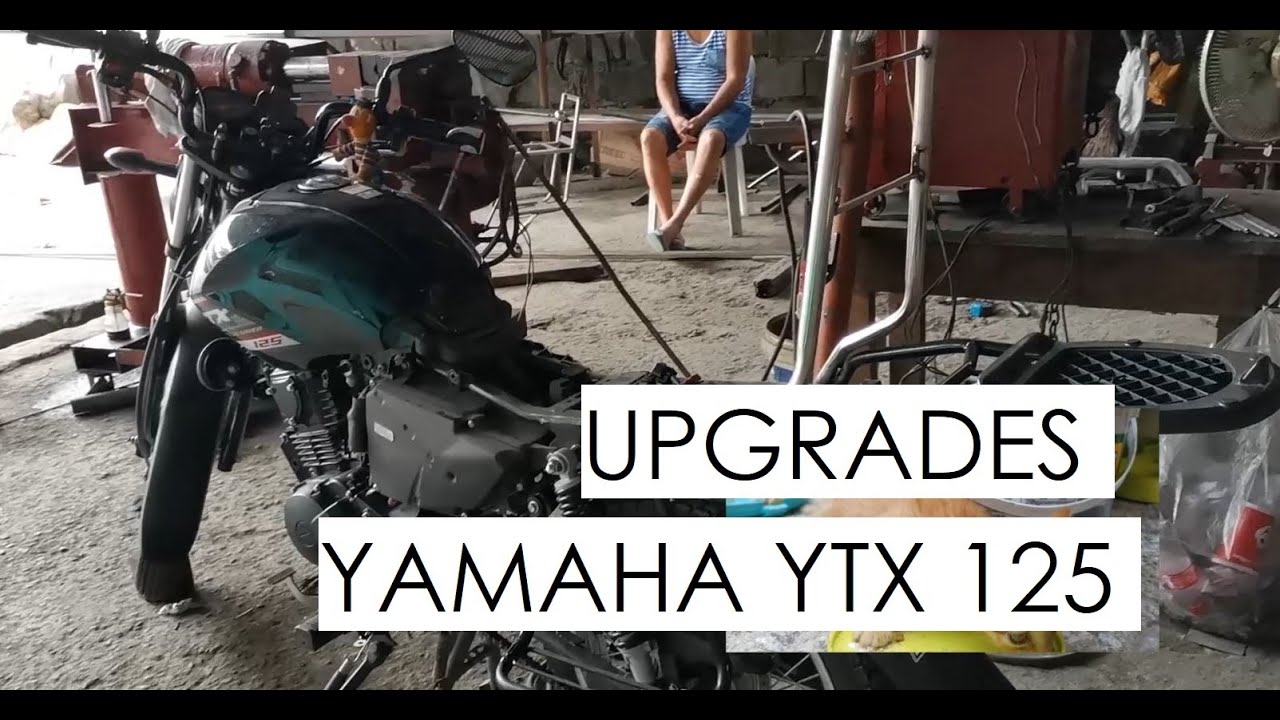 Basic Upgrades in my YAMAHA YTX 125 PILLION BACK REST AND CRASH GUARD ...