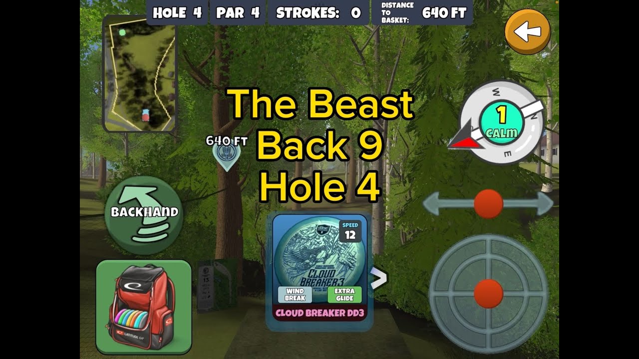 The Beast, Back 9, Hole 4 : Disc Golf Valley - YouTube