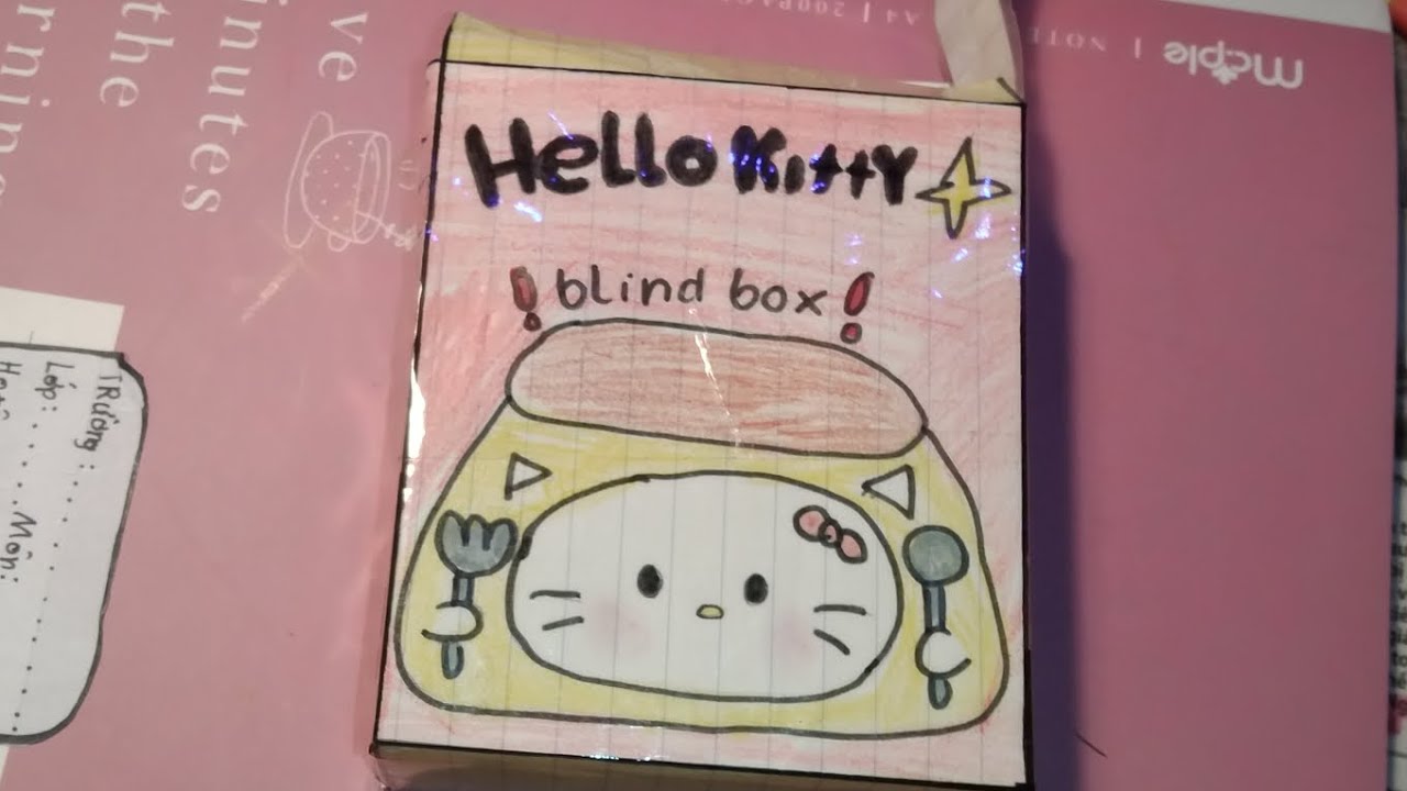 Hướng dẫn làm hộp blind box Hello Kitty ️🌷 - YouTube