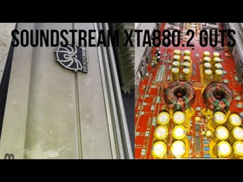 INSIDE SOUNDSTREAM XTA880 2 AMPLIFIER - YouTube