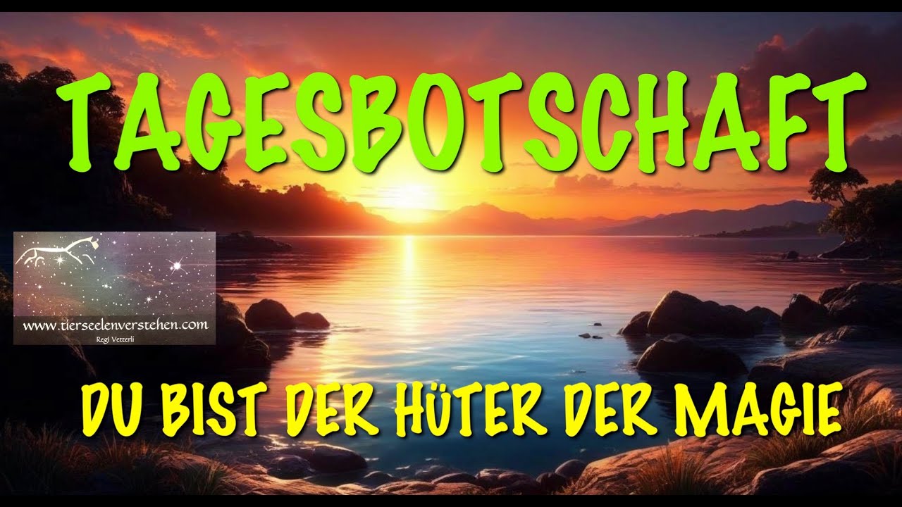 TAGESBOTSCHAFT: DU BIST DER HÜTER DER MAGIE 🪄 - YouTube