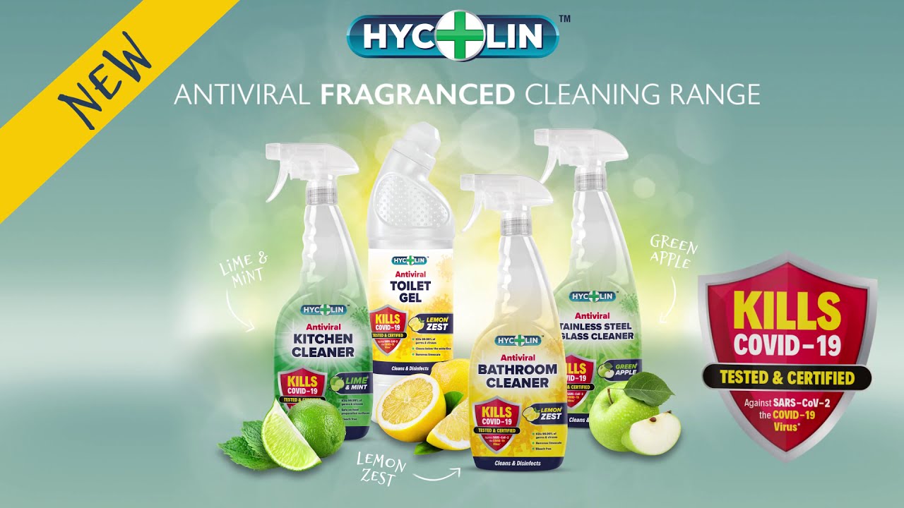 New Hycolin Antiviral Fragranced Cleaning Range - YouTube