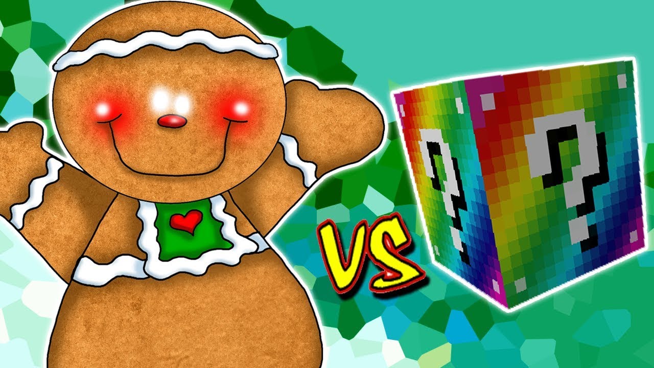 GINGERBREAD VS. LUCKY BLOCK RAINBOW (MINECRAFT LUCKY BLOCK CHALLENGE ...