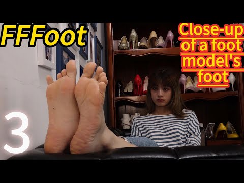 Foot model shooting routine video｜-Episode 3：Female model's feet on full display!