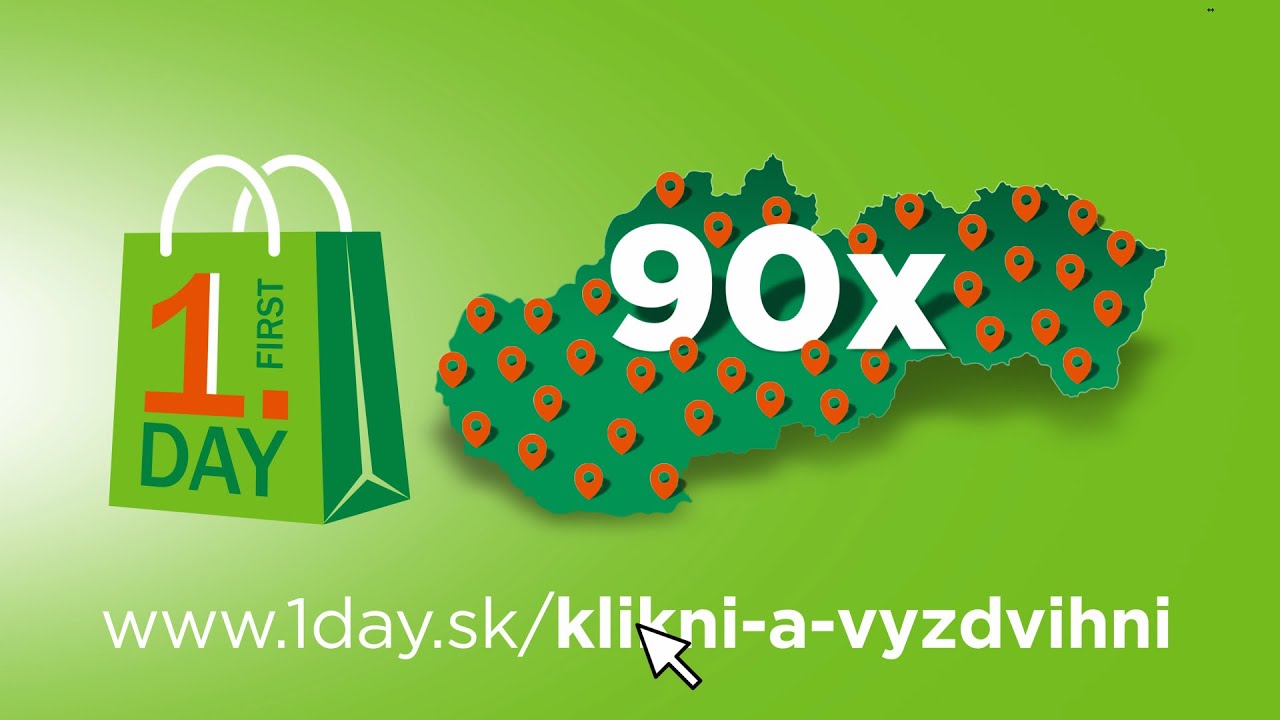 1.day, obchod na jednotku - Klikni & Vyzdvihni - YouTube