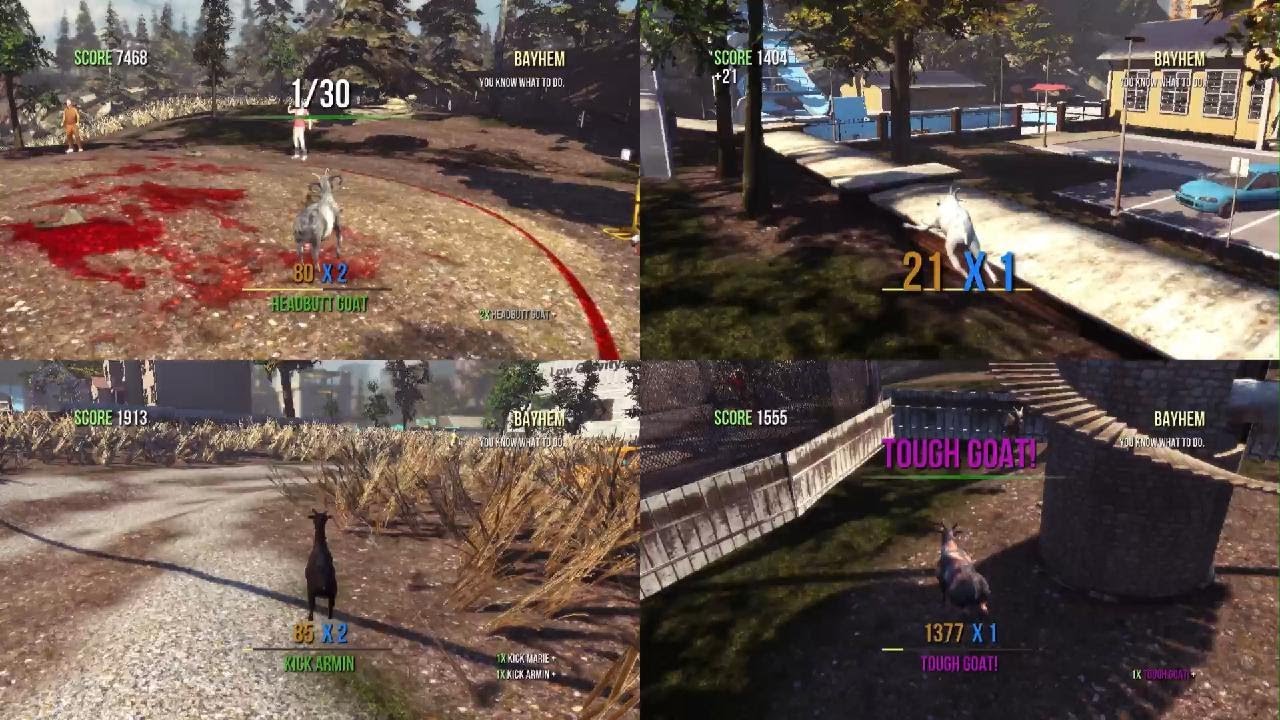 Goat Simulator 4 players - YouTube