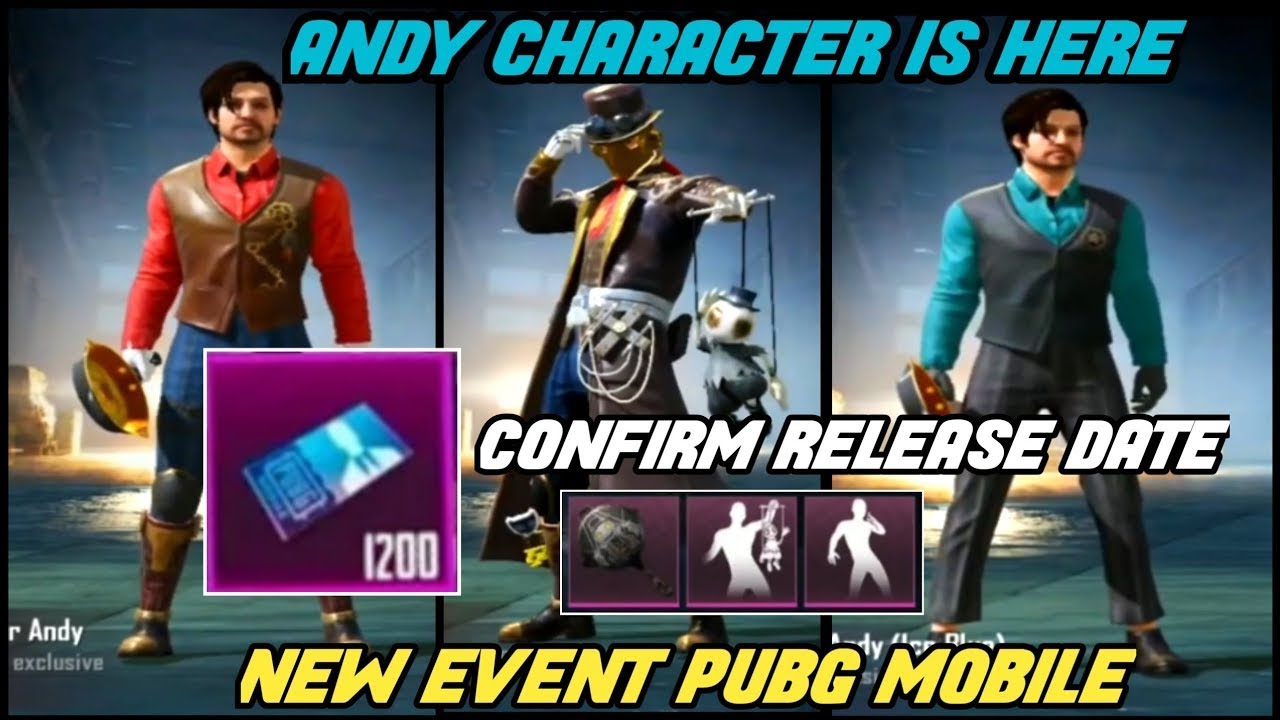 ANDY CHARACTER IS HERE | PUBG MOBILE | - YouTube