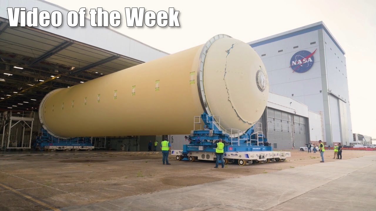 Video of the Week: SLS Core Stage-3 LH2 tank move from Cell N to Area ...