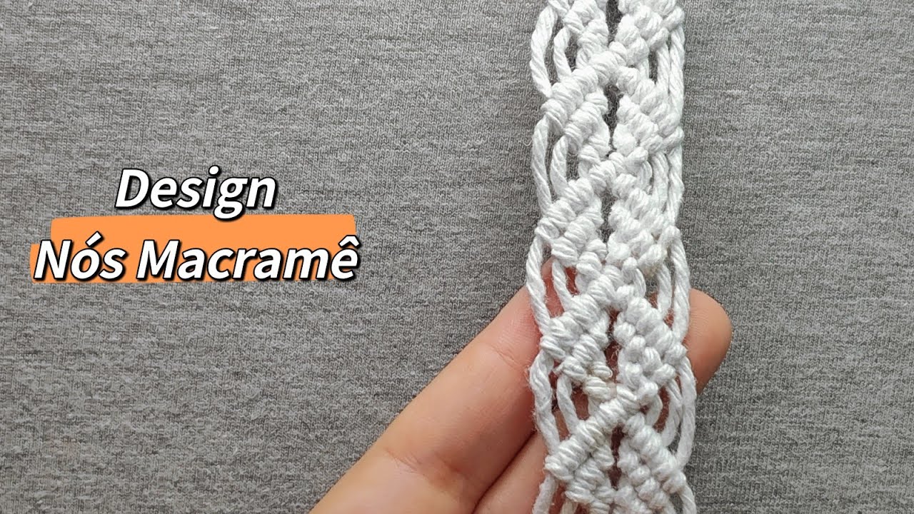 Macramê Patterns Tutorial - Design Nós Macramê Passo a Passo - YouTube