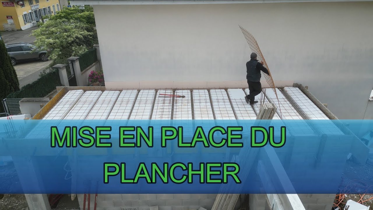 Pose d un plancher poutrelles hourdis, toit terrasse garage . - YouTube