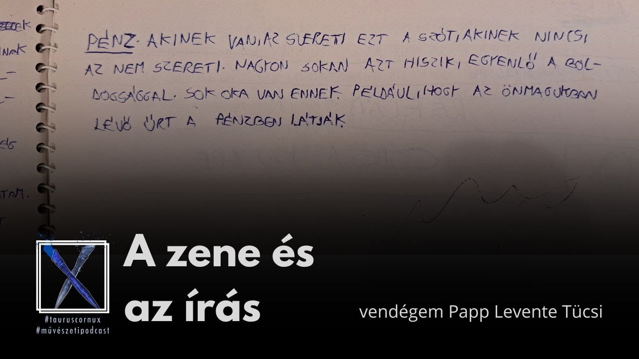 Művészeti Podcast A zene és az írás - Papp Levente Tücsi # ...