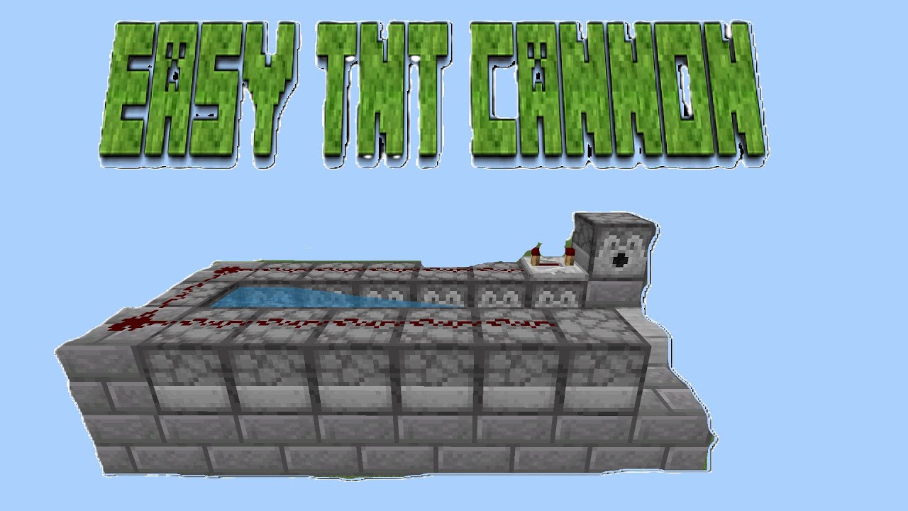 Easy TNT Cannon For Minecraft Java And Bedrock - YouTube