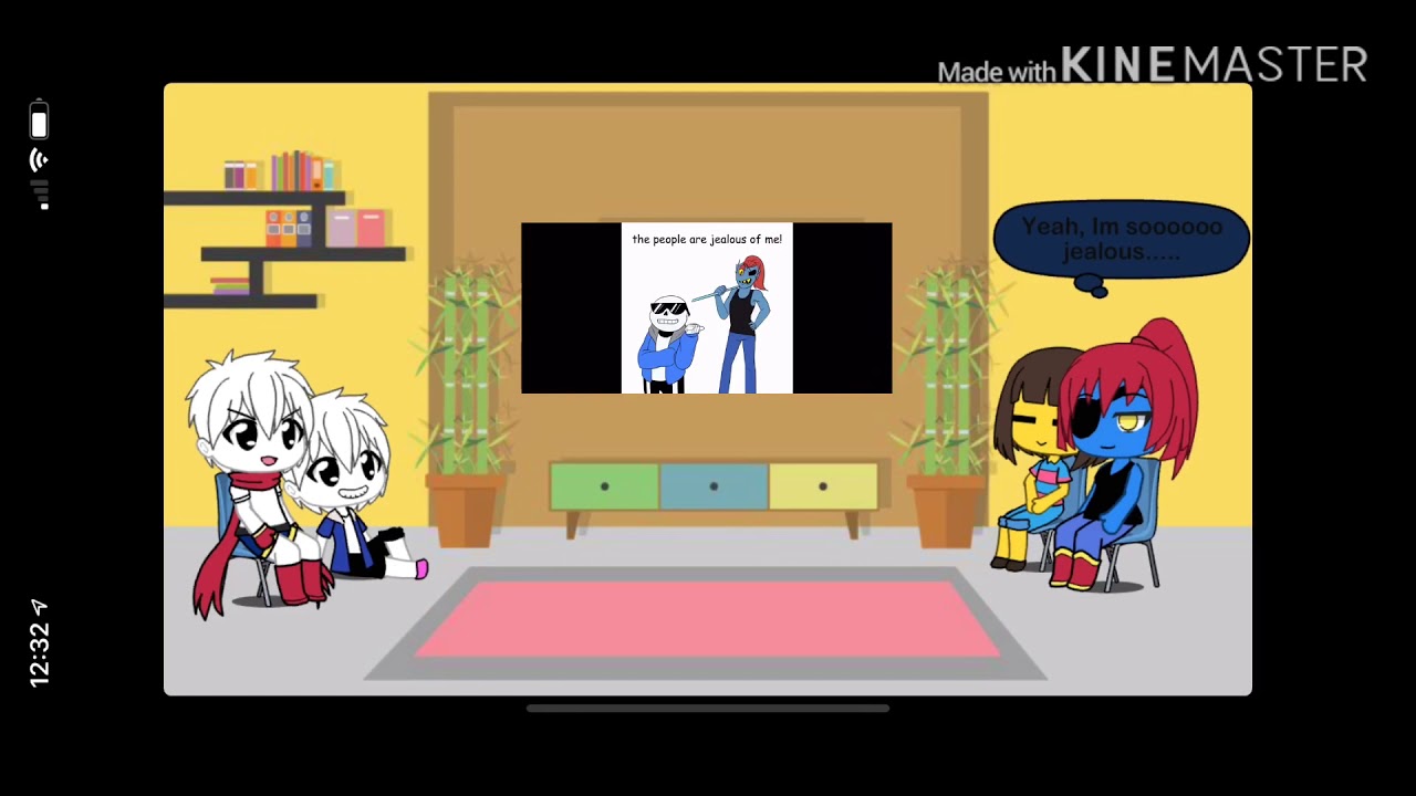 Undertale Reacts to Sans Happy Song | Gacha Life - YouTube