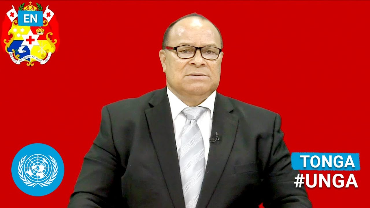 🇹🇴 Tonga - Prime Minister Addresses UN General Debate (English) | #UNGA ...