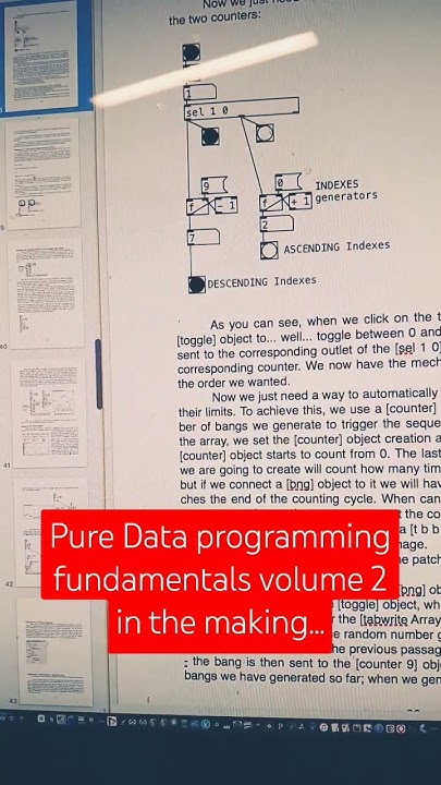 Pure Data programming fundamentals Volume 2 in the making... #puredata #codinglife #modularsynth ...