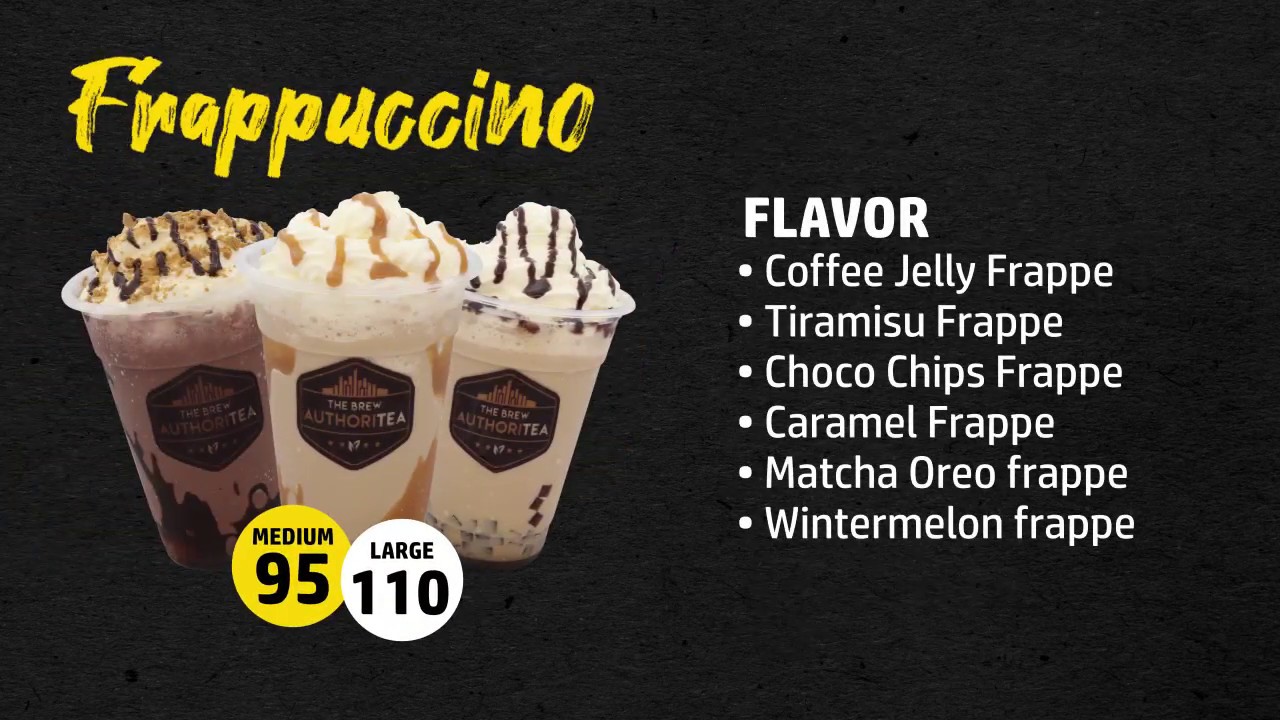 The Brew Authoritea - Milk tea Menu Animation - YouTube