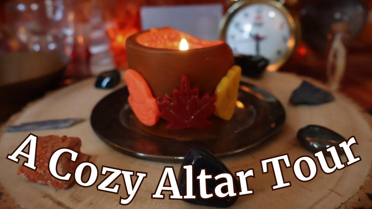 Cozy Samhain & Faery altar tour + Witchy Decor #13NightsOfSamhain - YouTube