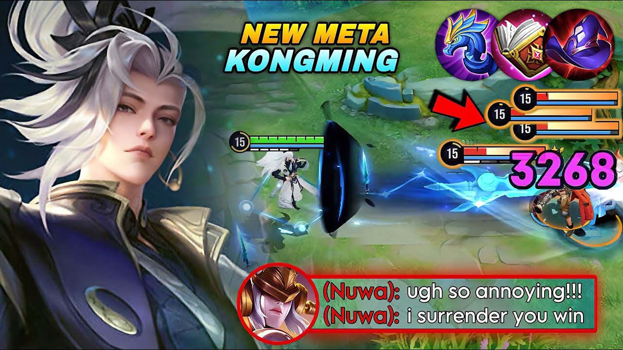THIS IS WHY KONGMING IS THE NEW META IN MID LANE HIGH RANK GAMEPLAY ...